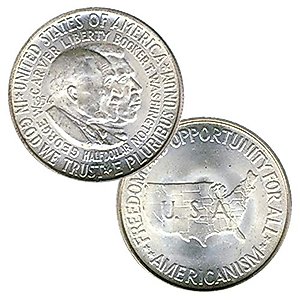 1951-1954 George Washington Carver Half Dollar Very Good