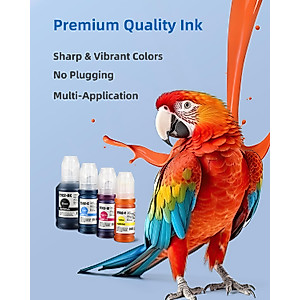 OIunendlich Compatible Epson 502 T502 Refill Ink Bottles Replacement for Epson Ecotank ET-2750 ET-3750 ET-4750 ET-2760 ET-3760 ET-4760 ET-2700 ET-3700 ET-3710 ET-15000 ST-2000 ST-3000 ST-4000 Printer