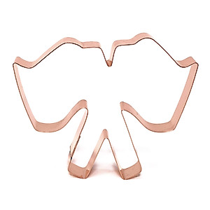 Crossed Finish Line Flags Copper Cookie Cutter
