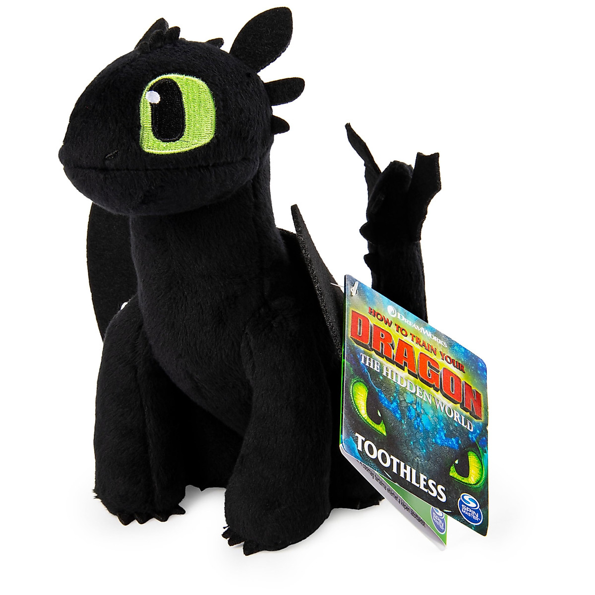 Dreamworks Dragons, Toothless 8" Premium Plush Dragon, for Kids Aged 4 & Up