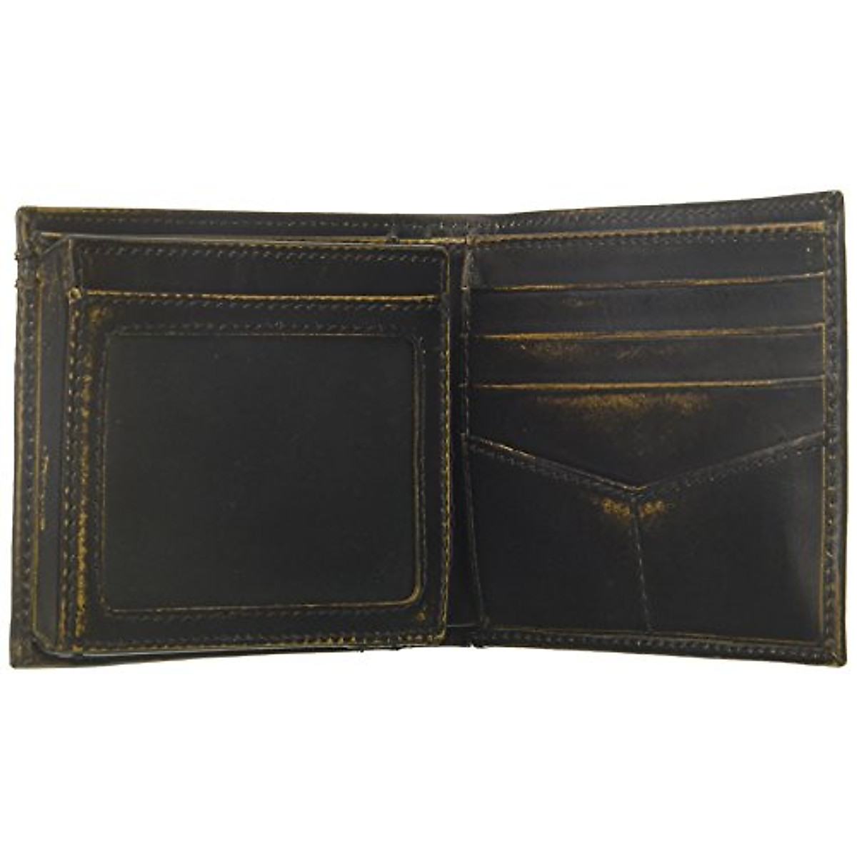 Fossil Men's Wade Leather Bifold with Flip ID Wallet, Black, (Model: ML3882001)