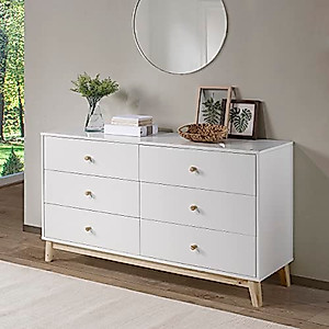 Alaterre Furniture MOD 60" W 6-Drawer Double Dresser