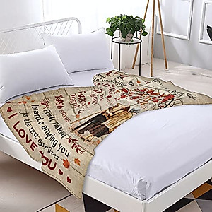 OWL QUEEN Gifts for 15th Anniversary Blanket 15th Wedding Anniversary 15 Years of Marriage Throw Blankets Gift for Husband Wife Couple Gifts for Dad Mom 50"x60"