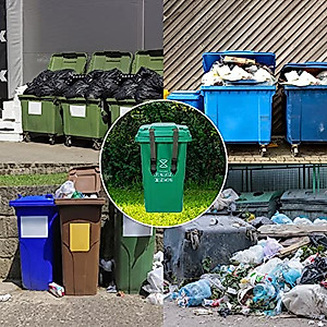 Bylion 2 Pack Trash Can Lid Lock, Outdoor Garbage Can Locks for Animals Proof Universal Lid Lock Stretchable Elastic Strap to Prevent Rust Trash Can Locks for Animals, Squirrels, Dogs, Raccoons