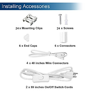 JESLED LED Shop Light 8FT, 72W 6500K Cool White, 9000LM High Output, V Shape, T8 Linkable 8 Foot LED Tube Lights for Garage, Warehouse, Plug and Play, Clear Cover (6-Pack)