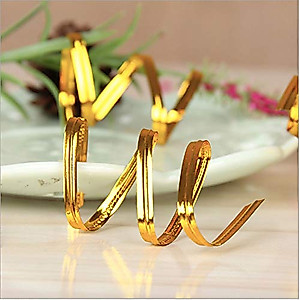 Leline's Metallic Twist Ties, 100 pieces 6 inches Bag Ties, Cable Tie for Candy Bag, Cello Treat Bag, Christmas Party Decoration, Gold