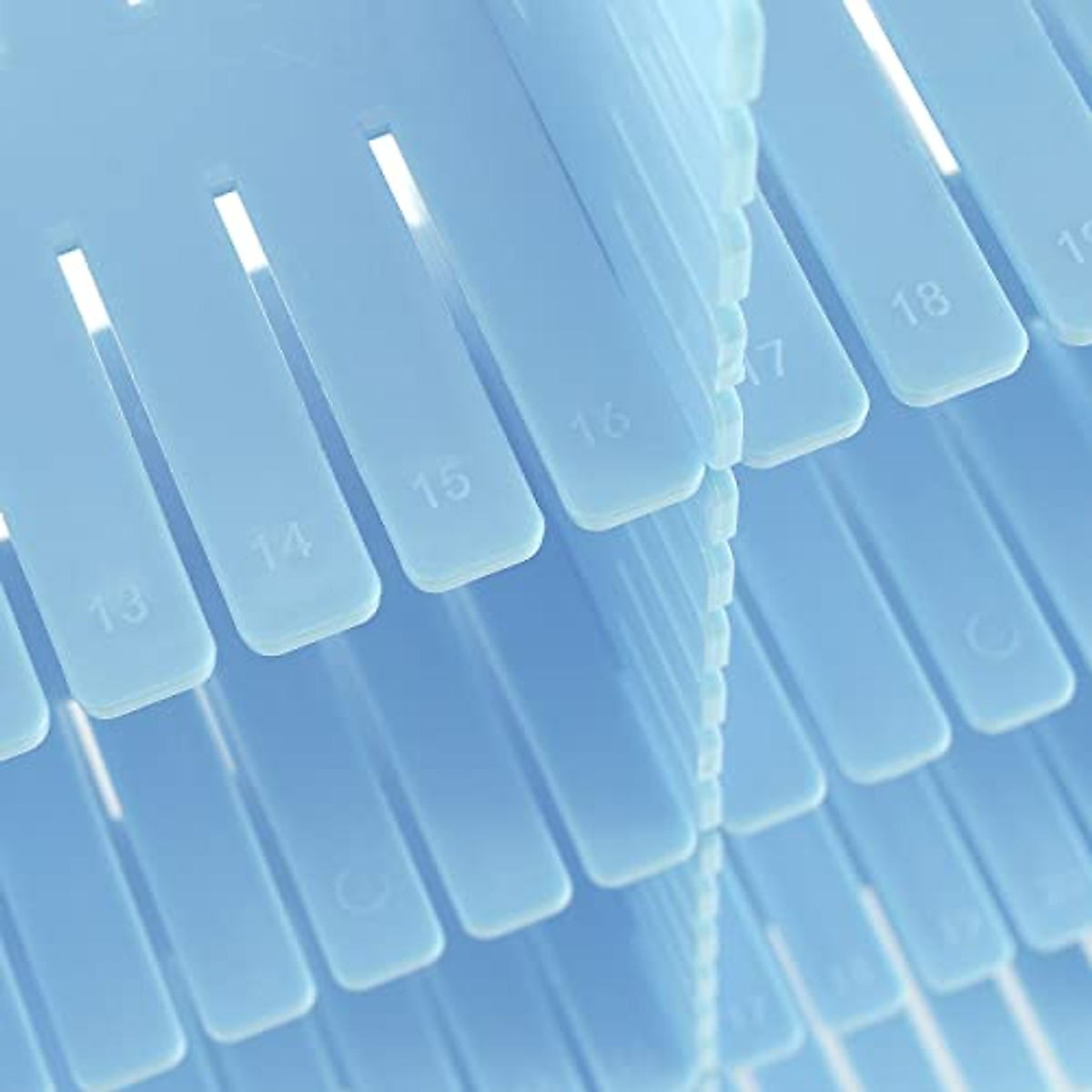 JOIKIT 60 PCS Blue Plastic DIY Grid Drawer Dividers, Plastic Desk Drawer Separators, Adjustable Drawer Divider Organizer, Household Storage Makeup Socks Underwear Organizer