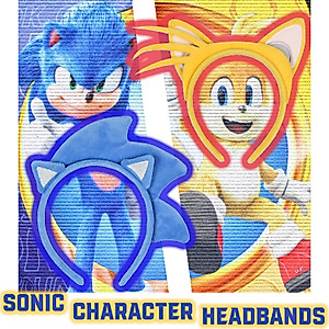 Bioworld Sonic The Hedgehog Costume Character Hair Accessories Headbands For Women or Men