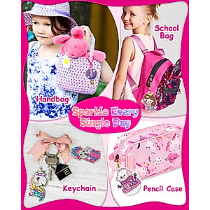 DIY Diamond Painting Keychain Advent Calendar for Girls Ages 4-12, Christmas Craft Gifts