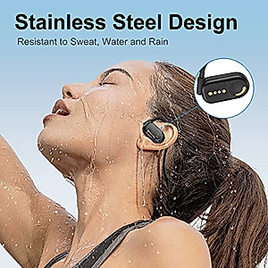 MeloAudio Open-Ear Headphones Bluetooth Earbuds 3 Pack for Adult and Kids, Running Headphones with Noise Cancellation Mic, Bass Up, Waterproof, Secure Fit, Super Lightweight Wireless Headphones