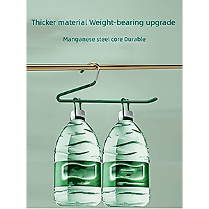 Goose Shaped Non-Slip Trouser Rack 13.8 * 4.3 inch (10 Pieces) Hanger, Thickened Stainless Steel Z-Shaped Hanger Suitable for Scarves/Ties/Accessories/Pants (Green)