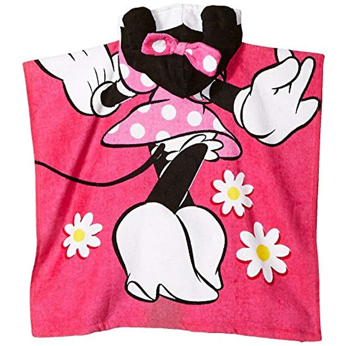 Disney Minnie Mouse 22" x 22" Hooded Poncho Bath/Beach Towel