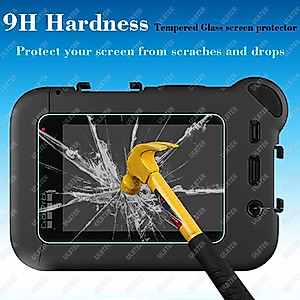 ULBTER Screen Protector for GoPro Hero 12/11 /10/9 Media Mod Gopro Hero12 Hero11 hero10 hero9 Black LCD + lens + Small Display [2+2+2Pack] 9H Hardness Tempered Glass Saver,Anti-Scrach Anti-Bubble