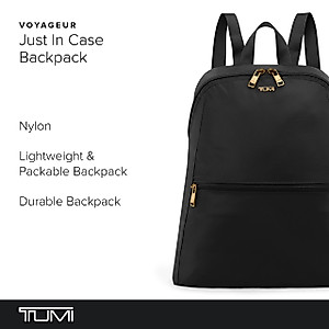TUMI Voyageur Just In Case Backpack - Black/Gold