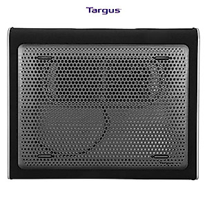 Targus 17 inch Dual Fan Lap Chill Mat - Soft Neoprene Laptop Cooling Pad, Heat Protection/Dispersion Laptop Cooler/Fan, USB-A Connection, Black