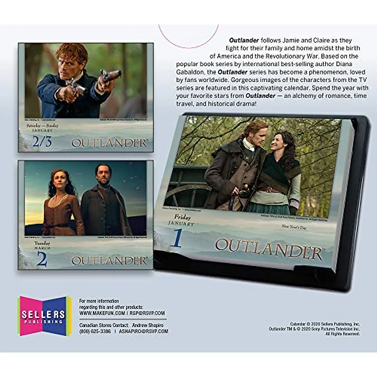 2021 Outlander Boxed Daily Calendar