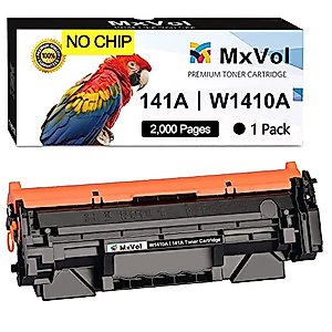 MxVol 141A Black Toner Cartridge (NO Chip) Compatible Replacement for HP 141A W1410A Work for Laserjet M110we M110w MFP 140we M139we M140w Printers - 2,000 Pages (Black High Capacity 1-Pack)