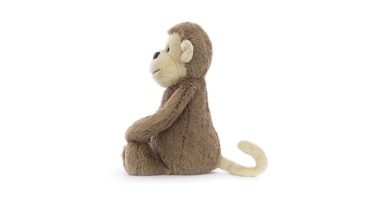 Jellycat Bashful Monkey Plush Toy - 12 Inches of Cuddly Fun
