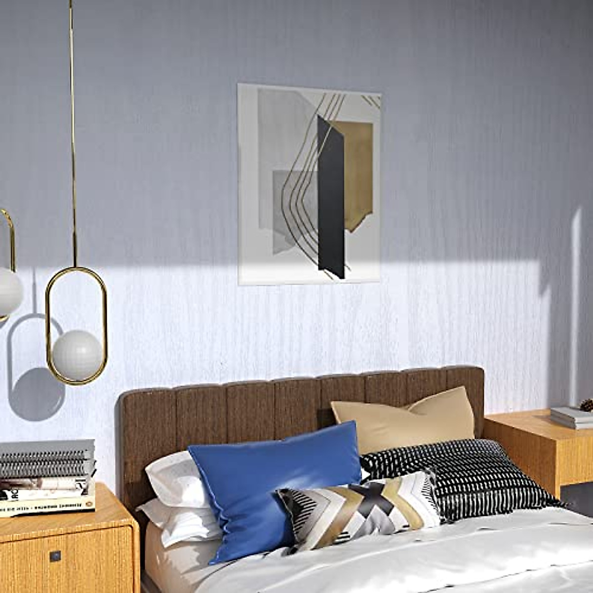 Yinhua 15.7"×118" White Wood Contact Paper Peel and Stick Wallpaper, Wood Grain Contact Paper for Cabinets Countertops Shelves Walls, Self Adhesive Wall Paper Sticker Pull and Stick Waterproof