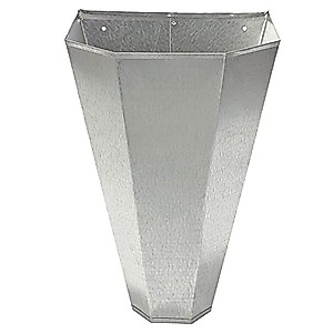 Little Giant RC2 Galvanized Steel Medium Poultry Restraining Flat Back Design Funnel Cone for Chicken, Birds, and Turkeys up to 10 Pounds, (2 Pack)