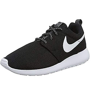 Nike Women Low Neck Running Shoe, Black Black White Dark Grey, 10.5 US