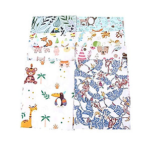 MoonyLI 8Pcs Cotton Fabric Bundle Cartoon gedruckt Quilting Fabric Prints Cotton Fabric Cartoon Muster Nähmaterial DIY Quilting Fabric Scraps Set für Patchwork Craft
