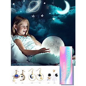 25 Pairs Cute Weird Earrings Funny Dangle Drop Earrings Water Bottle Earrings Milk Tea Dangle Earrings Bear Goldfish Water Bottle Strawberry Mushroom Butterfly Cloud Flowers Dinosaur Egg Earrings