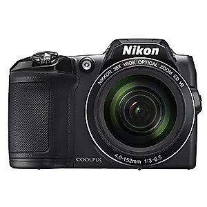Nikon COOLPIX L840 Digital Camera with 38x Optical Zoom and Built-in Wi-Fi (Black) (Renewed)