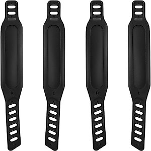 2 Pairs Exercise Bike Pedal Straps Universal Pedal Straps of 1.7 x 12 Inch for Exercise Cycle Home or Gym