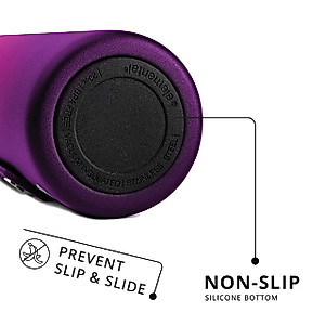 Elemental Iconic 20 oz Water Bottle with Straw Lid, Slim Insulated Water Bottles, Triple Wall Vacuum Stainless Steel Thermos, Reusable Metal Water Flask for Gym, Travel, & Sports - Berry Blast