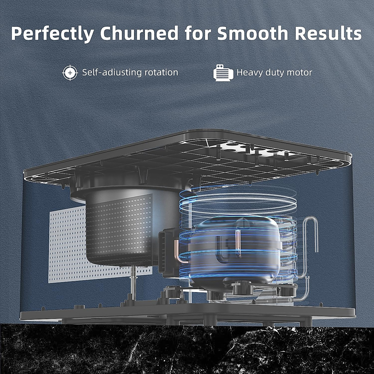 UKKISO Ice Cream Maker for Home: 1.6 Quart Automatic Ice Cream Maker Machine with 4 Mode, Stainless Steel Homemade Soft Serve Ice Cream Machine with Compressor for Kids, Home, Holiday