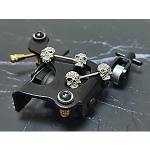 dokreil Shiny CZ Double Skull Barballs Nipple Piercing Body Jewelry for Women