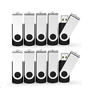 50 Pack 8G USB Flash Drives, MONGERY USB 2.0 Memory Stick Swivel Thumb Drives Jump Drive for PC Laptop Computer(8G, 50Pack)