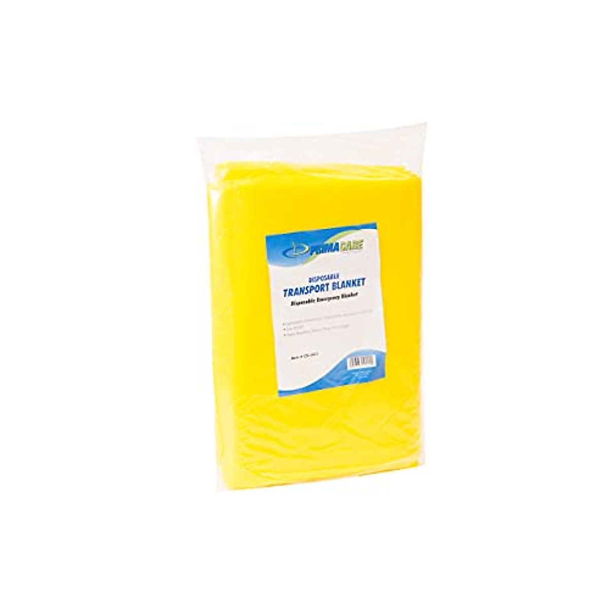 Primacare CSCB-6821 Transport Blanket, Disposable, Yellow, 90 in. x 60 in. (Pack of 18)