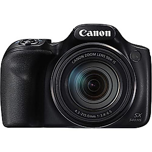 Canon PowerShot SX540 HS Digital Camera (1067C001), 2 x 64GB Memory Card, 3 x NB-6L Battery, Color Filter Kit, Filter Kit, Corel Photo Software, Charger, Card Reader, LED Light + More (Renewed)