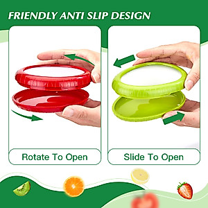 Avocado Saver - 4PCS Reusable Silicone Food Savers Avocado Keeper for Refrigerator Avocado Holder Saver Keeper Onion Holder Potato and Onion Storage Great for Avocado Onions Lemons Potatoes etc
