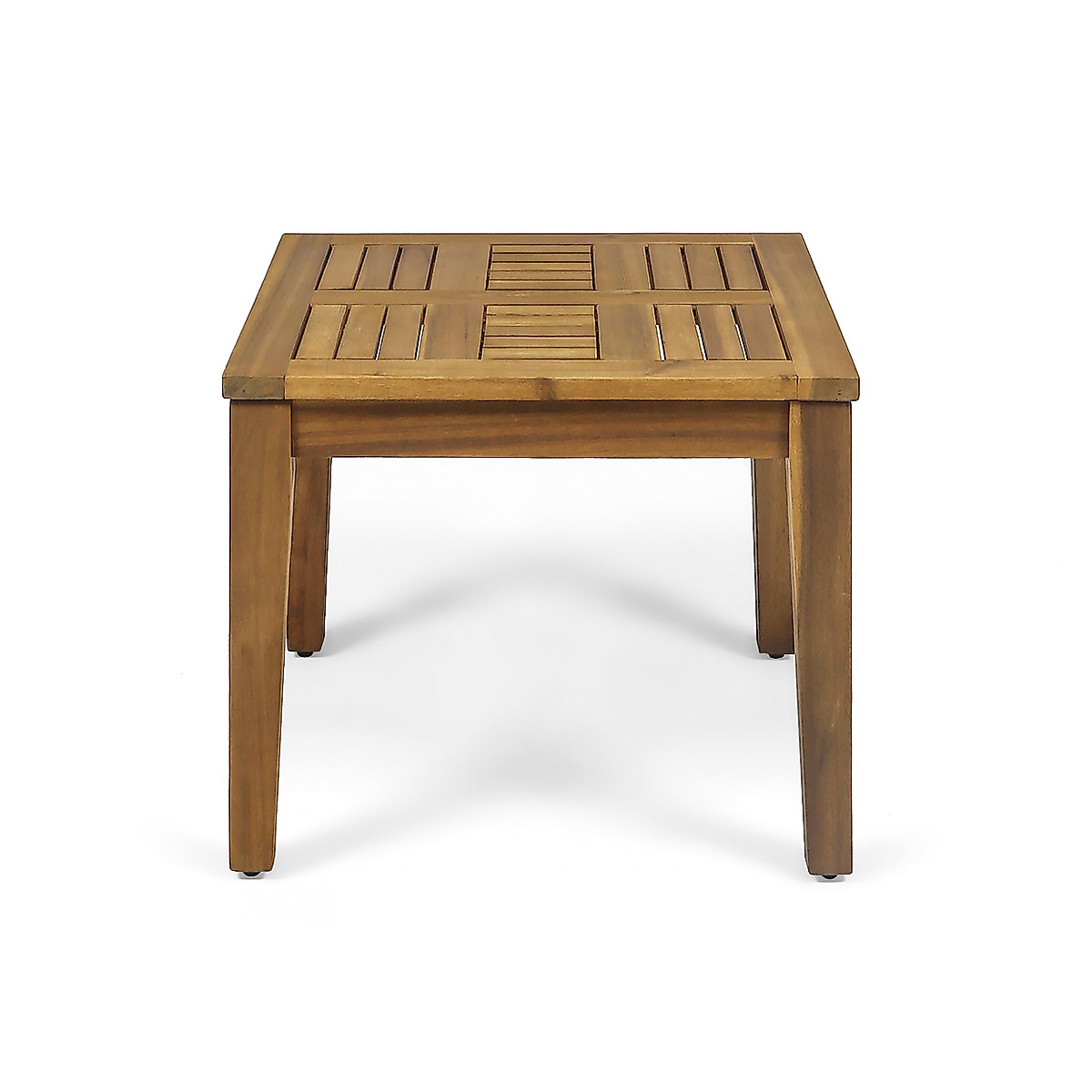 Christopher Knight Home Hampton Outdoor 3 Piece Wood and Wicker Club Chairs and Side Table Set, Gray