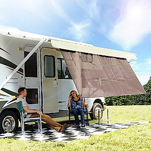 Camco RV Awning Shade Kit | Features Mesh Fabric, Retractable, and Measures 54-Inches x 180-Inches (51457)
