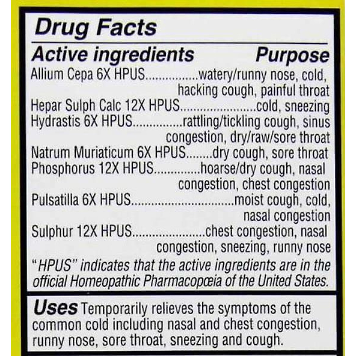 Hyland Kids Cold N Cough 4 Ounce