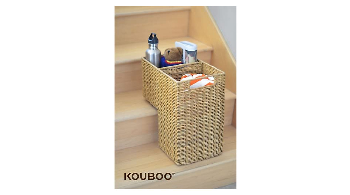 Kouboo Wicker Step Basket - Stylish Home Storage Solution