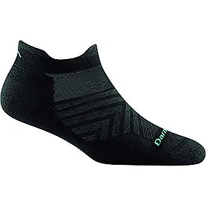 Darn Tough Women's Run No Show Tab Ultra-Lightweight Running Sock (Style 1047) - Black, Medium