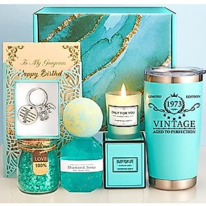 50th Birthday Gifts for Women - 50th Birthday Decorations Present for Women, Best 50 Year Old Birthday Gift Ideas for Mom, Sisters, Friends, Coworker,Wife, Party Supplies Decorations Gifts for Women