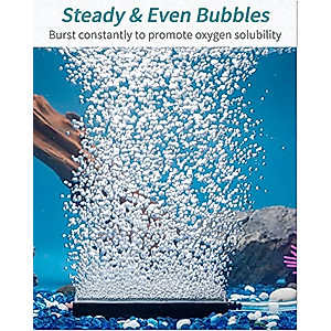 Pawfly 4 Inch Air Stone Grey Mineral Bubble Stone Bar Diffuser Bubbler Airstones for Air Pump, Aquarium, and Fish Tank, 2 Pack
