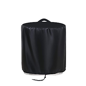 Izzybang Protective Fire Pit Cover for Solo Stove Bonfire Round 22 inch Heavy Duty Waterproof Cover for 19.5 Inch Stainless Steel Outdoor Camping Fire Pits