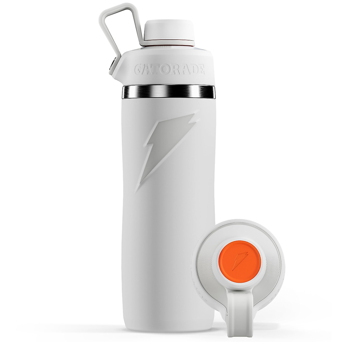 Gatorade 'Overtime' 22oz Stainless Steel Water Bottle, Twist Cap, White