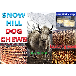 Snow Hill Himalayan Yak Cheese Dog Chews Triple XL Monster 13-14 Oz / 11-13 in Grade A Quality Healthy Yak Cheese Treats Keeps of Himalayas, Nepal