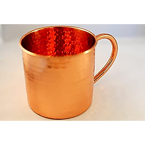 Alchemade 100% Pure Copper Hammered 16 Oz Mug - Perfect Cup For Moscow Mules, Other Cocktails, Or Your Favorite Beverage - Keeps Drinks Colder, Longer