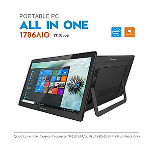 IVIEW 1786AIO All in One Computer IPS 1920 x 1080 Touch Screen, Intel Celeron, 4GB RAM, 64GB Storage (Supports HHD) WiFi
