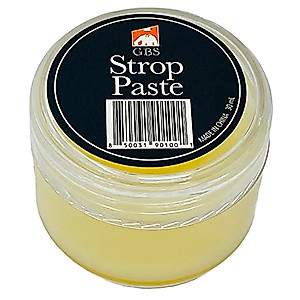 G.B.S Leather Strop 30ml Conditioning Paste Professional Hone and Sharpen your Shaving Razor, blade, knives, cutlery and tools- Leather Balm