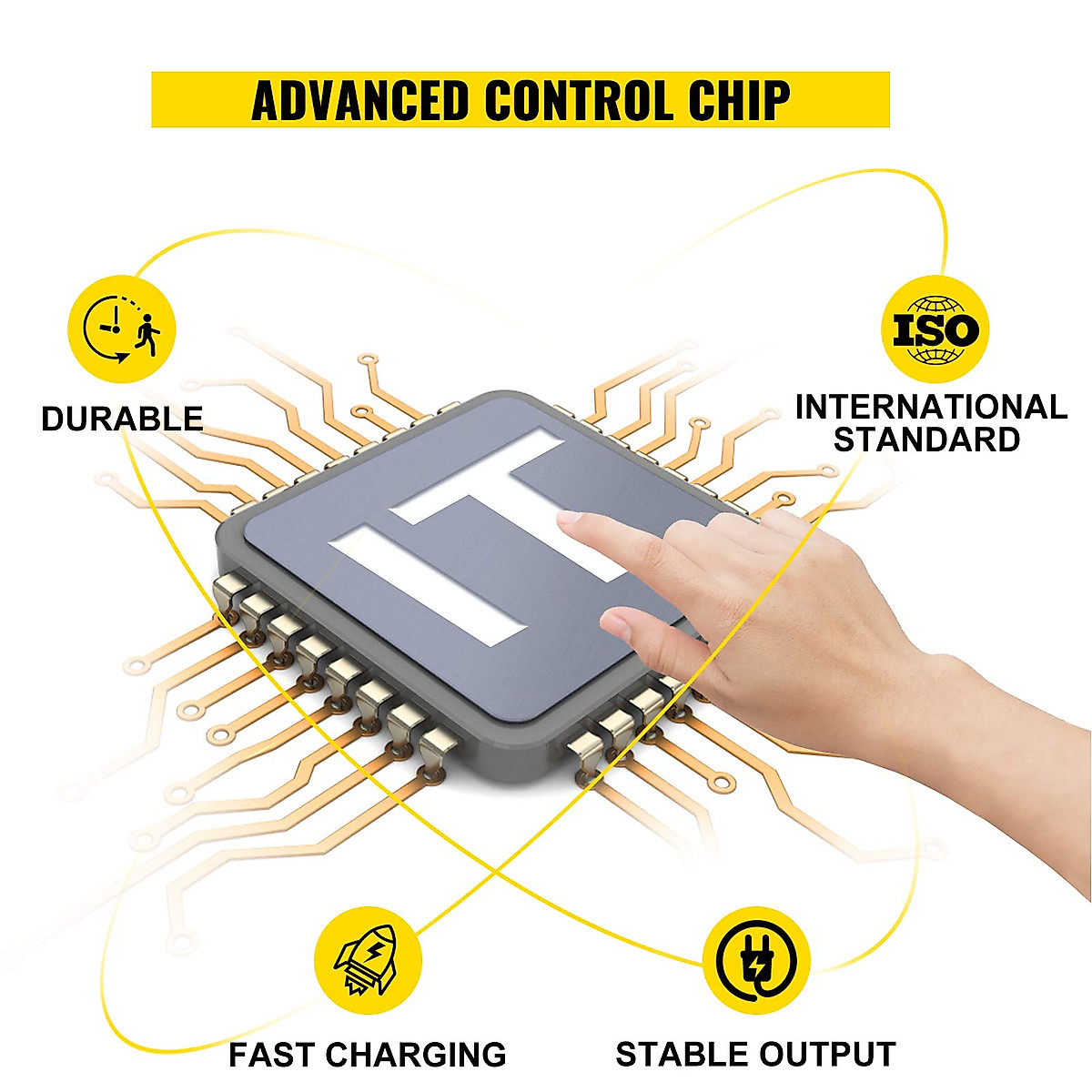 VEVOR Golf Cart Battery Charger 48V Club Car Charger 15A Golf Cart Electric Charger with RXV Plug/LED Club Car Battery Charger Aluminum Shell Power Wise Golf Cart Battery Charger for Ez Go Yamaha